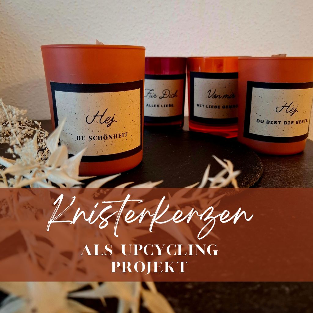 Knisterkerze als Upcycling Projekt! - Selbstgemachte Geschenke Knisterkerze